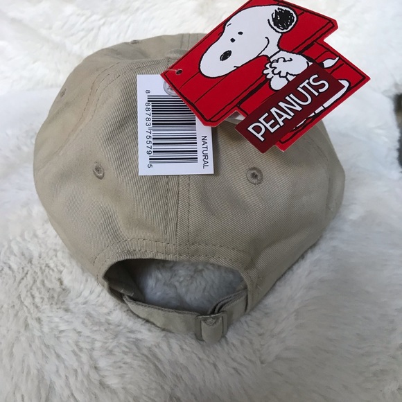 Peanuts | Accessories | Nwt Peanuts Snoopy Tan Baseball Hat Perfect ...